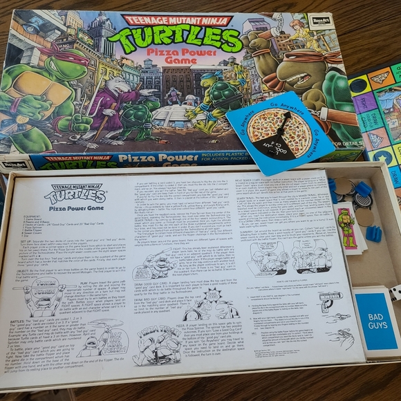 TMNT | Toys | Vintage 987 Teenage Mutant Ninja Turtles Pizza Power ...